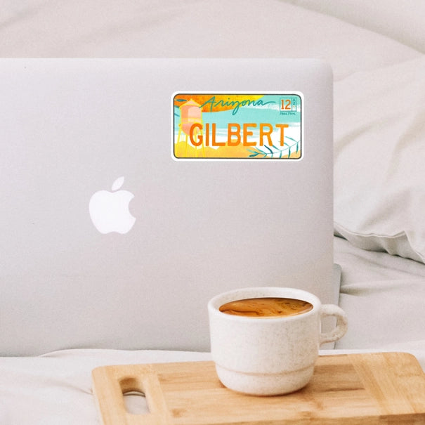 Gilbert License Plate Sticker – Why I Love Where I Live