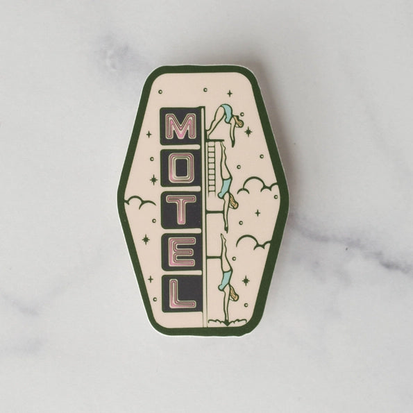 Mesa Diving Lady Motel Sticker – Why I Love Where I Live