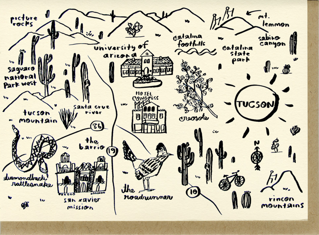 Tucson Map Card – Why I Love Where I Live