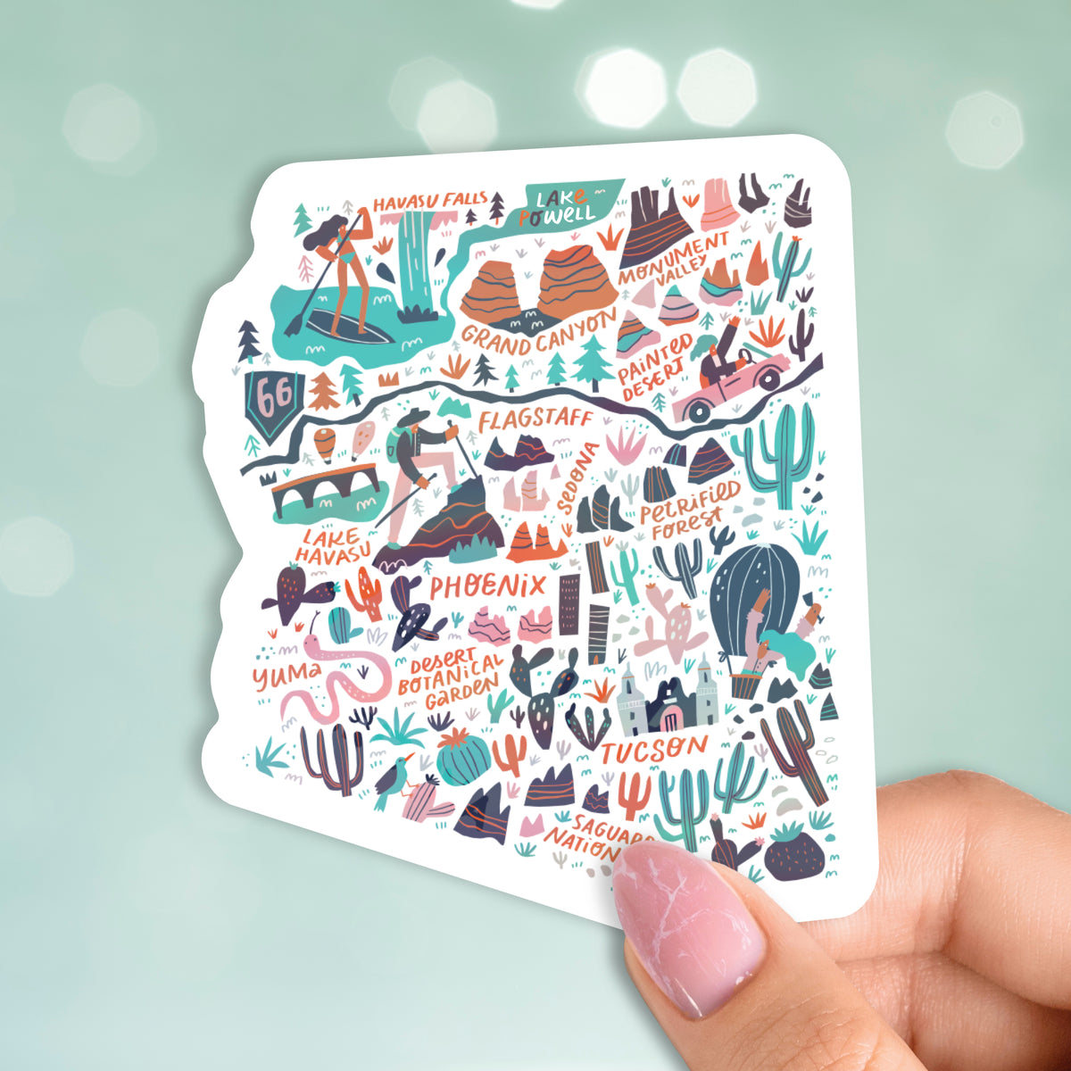 All About AZ Holographic Sticker – Why I Love Where I Live